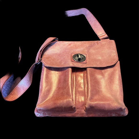 Danier | Bags | Danier Red Leather Crossbody Bag | Poshmark